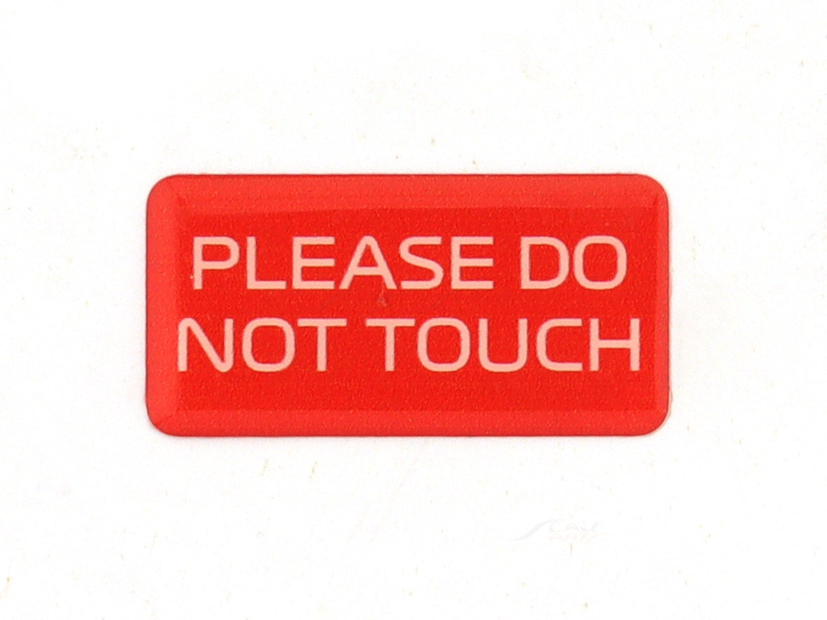Please do not touch rubber sticker set of 2 | Scale Arts India