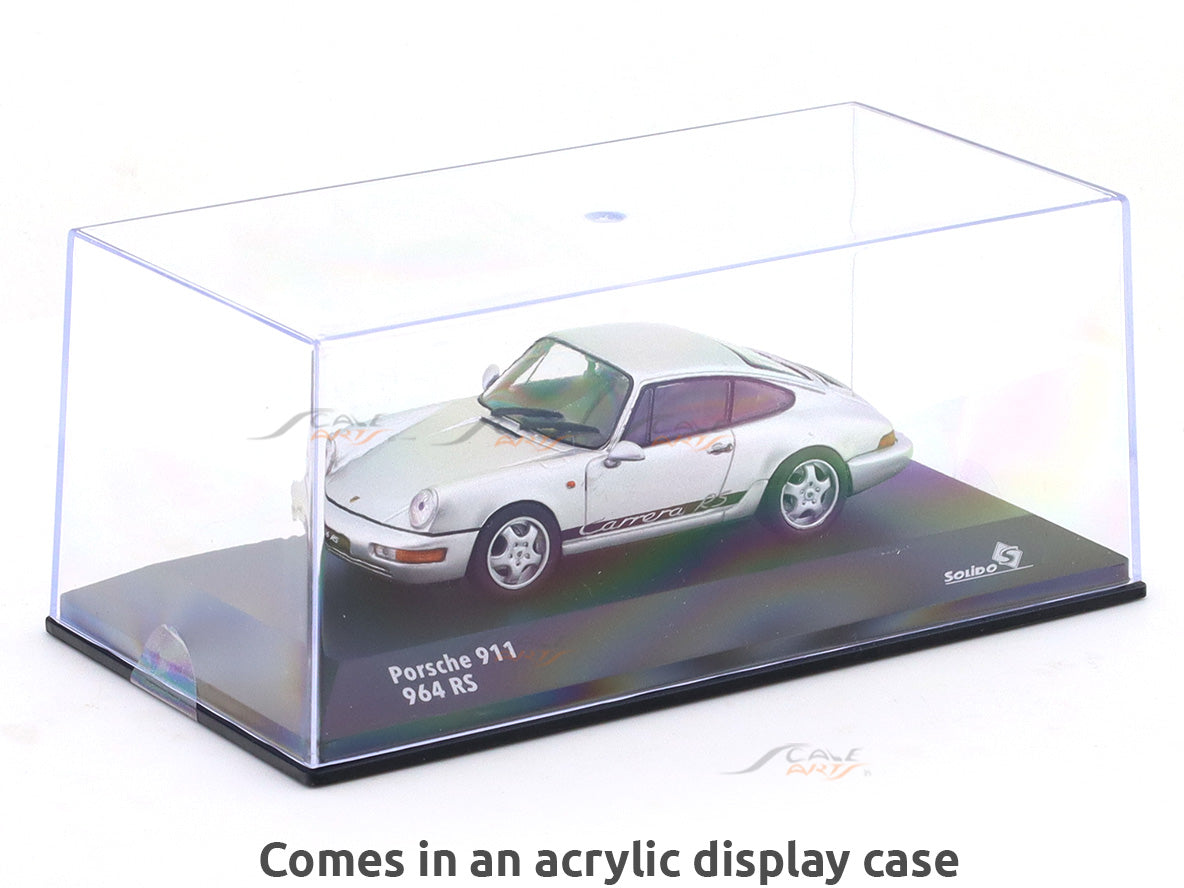 Porsche 911 964 RS Silver 1:43 Solido licensed diecast Scale Model ...