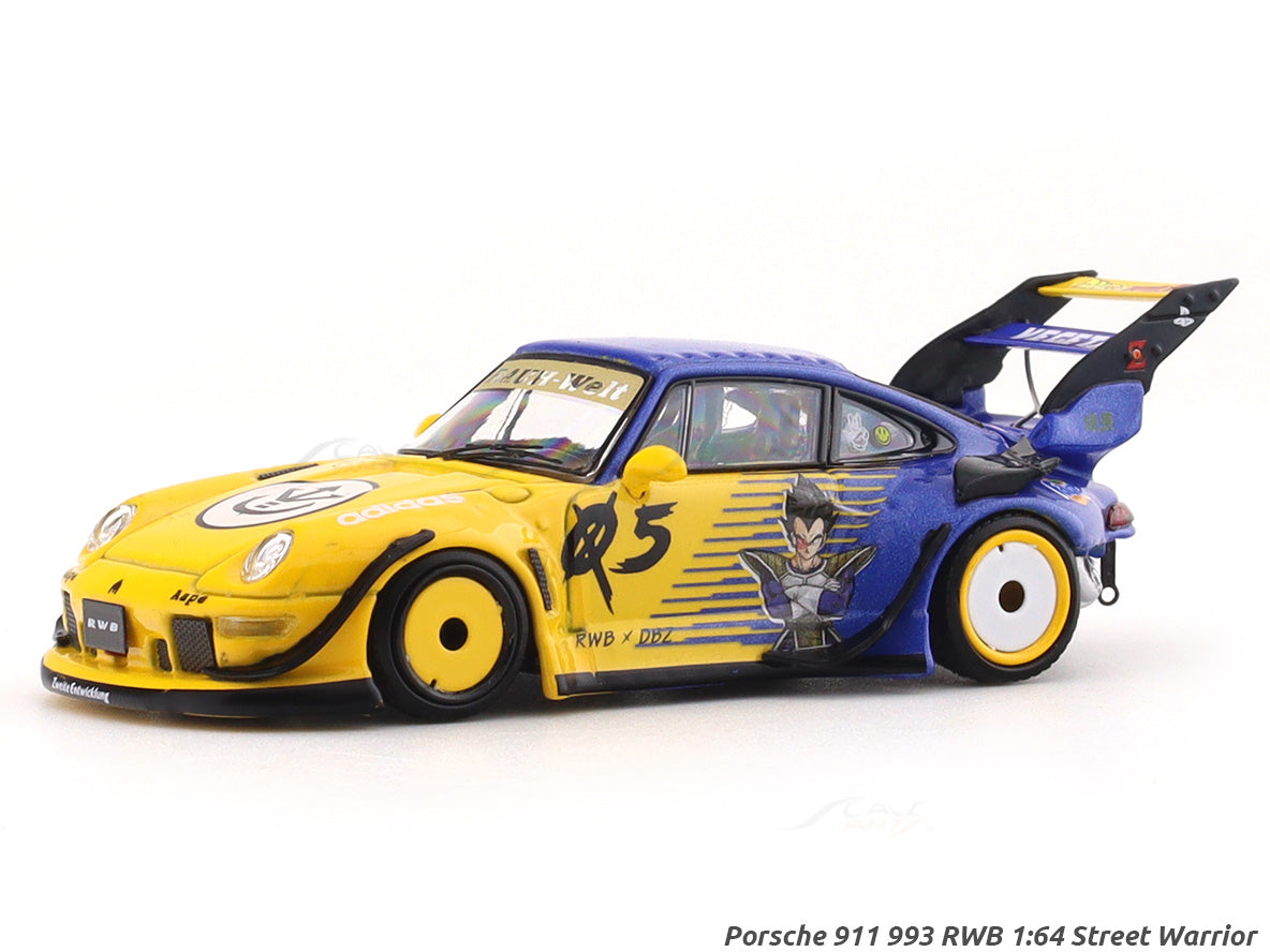 Porsche 911 993 RWB x DBZ 1:64 Street Warrior diecast scale model car ...