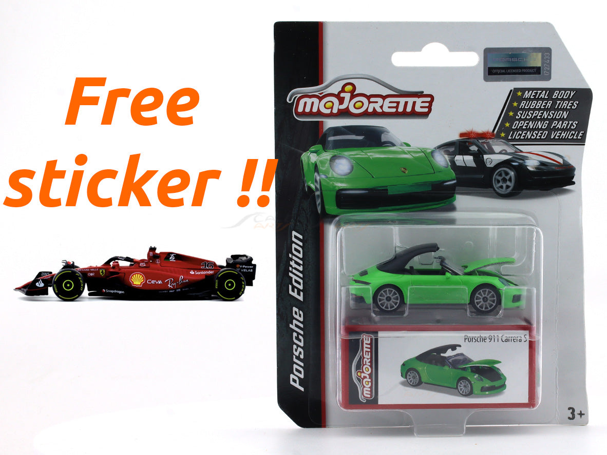 Porsche 911 Carrera S green Porsche Edition Majorette scale model car ...