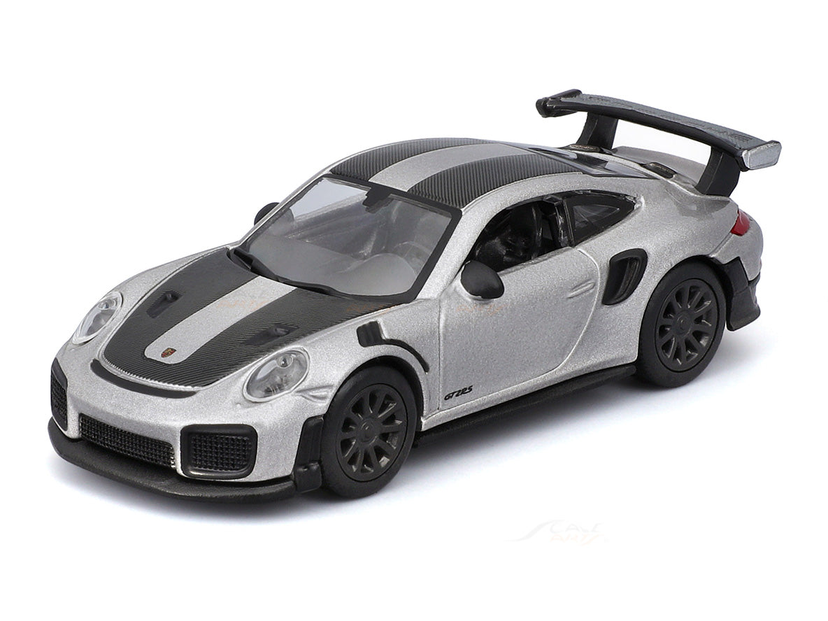 Porsche 911 GT2 RS Silver 1:64 Maisto licensed diecast scale model car ...