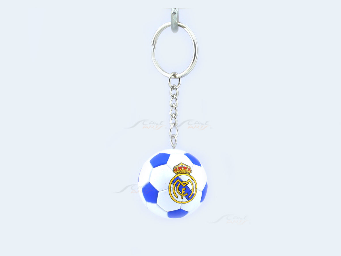 Real Madrid football white keyring / keychain | Scale Arts India