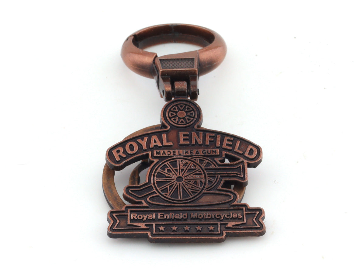 Royal Enfield Type 2 Copper color metal keyring / keychain | Scale Arts ...