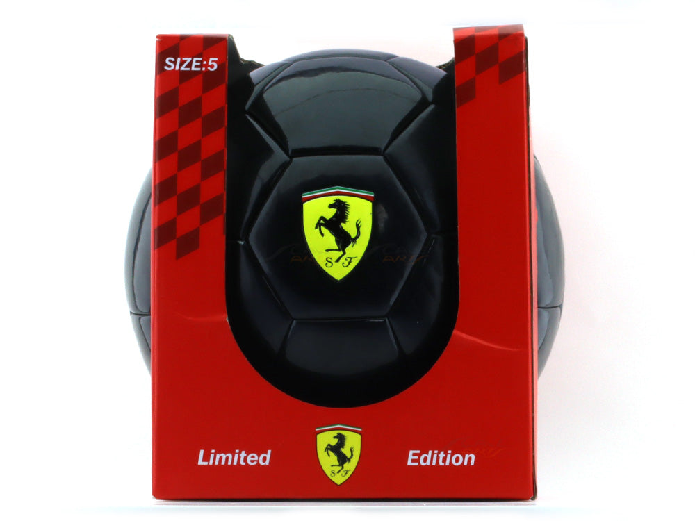 Ferrari Soccer ball Size 5 Black laminated : licensed product | Scale ...