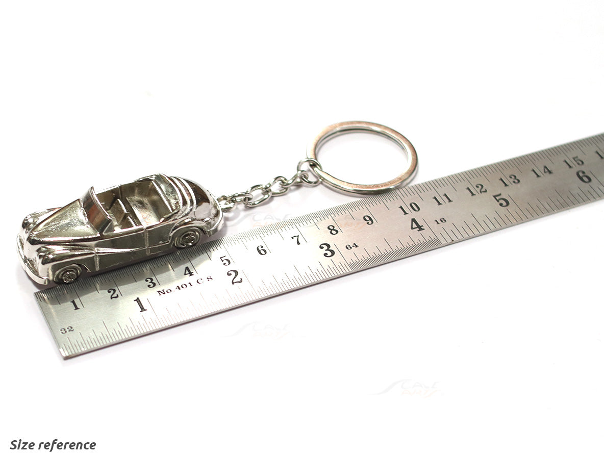 Vintage Car style chrome color metal keyring / keychain | Scale Arts India