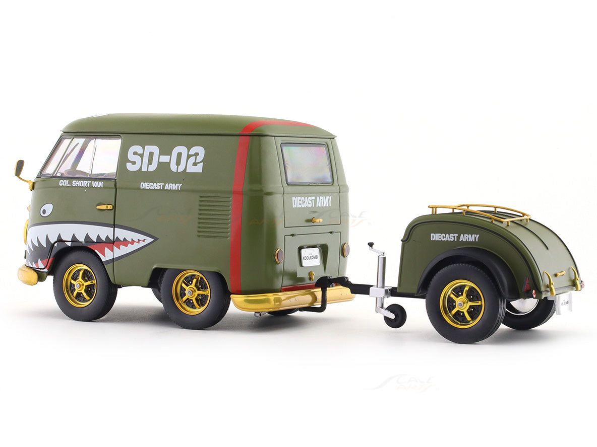 Volkswagen Kool Kombi Army Fighter 1:18 Solido licensed diecast scale ...