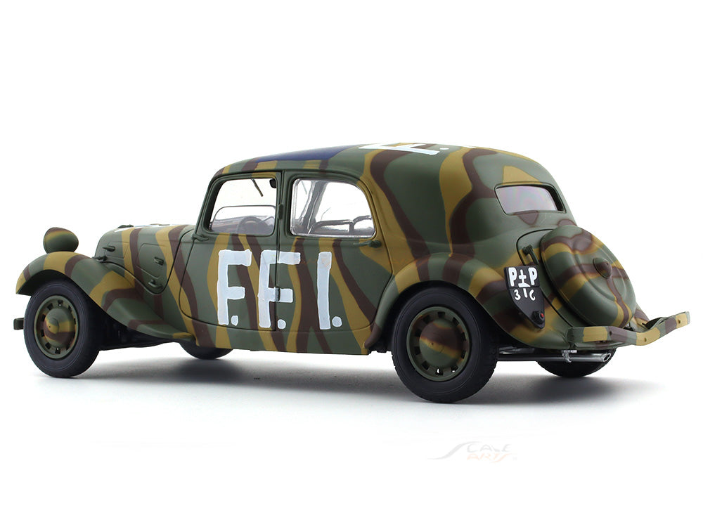 Solido 1:18 1944 Citroen 11B Traction FFI diecast Scale Model ...