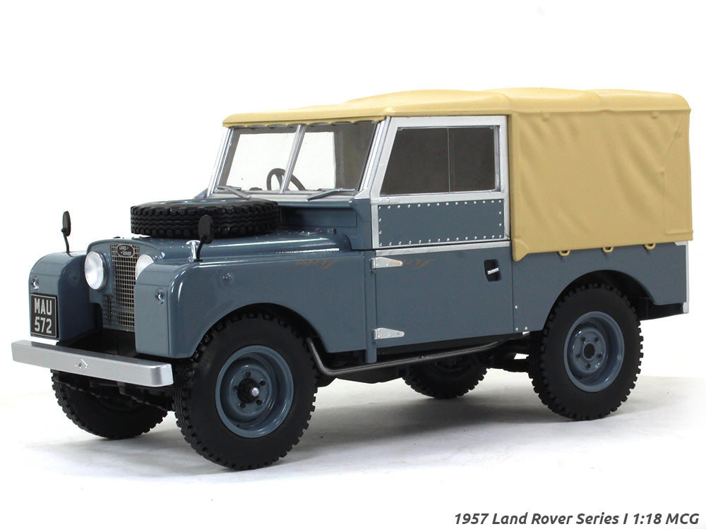 1957 Land Rover Series I grey 1:18 MCG scale model car | Scale Arts India