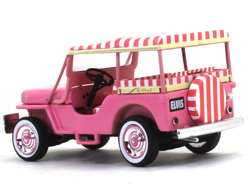 1960 Jeep Surrey CJ3B Elvis Presley 1:43 Greenlight Scale Model Car ...