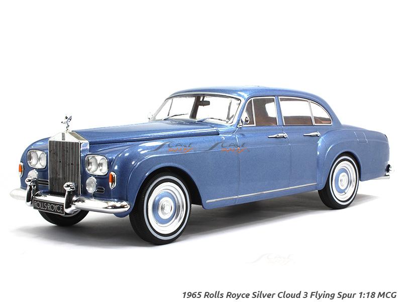1965 Rolls-Royce Silver Cloud 3 Flying Spur blue 1:18 MCG diecast Scale ...