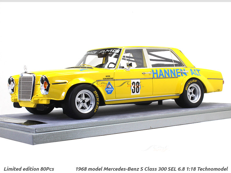 1968 model Mercedes-Benz S Class 300 SEL 6.8 1:18 Technomodel scale ...