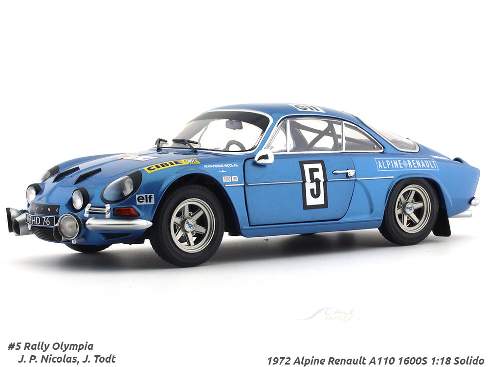1972 Alpine Renault A110 1600S Olympia Rally 1:18 Solido diecast Scale ...