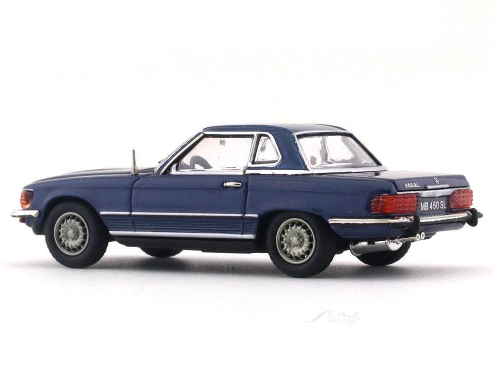 1973 Mercedes-Benz 450SL Roadster blue 1:64 GFCC diecast scale model ...