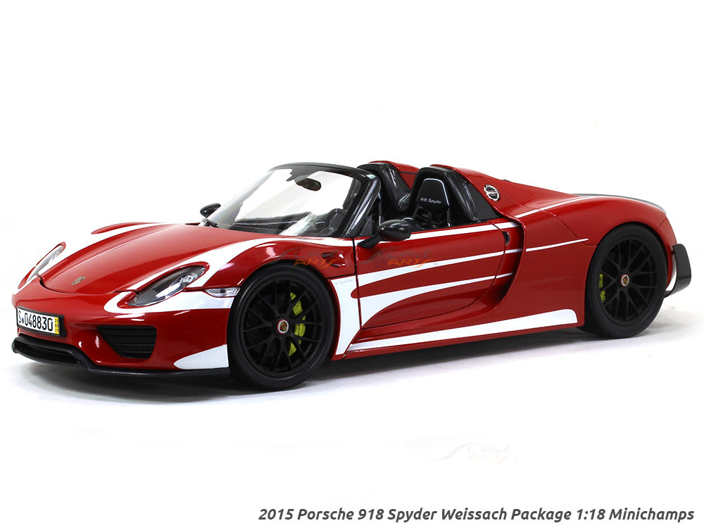 2015 Porsche 918 Spyder Weissach Package 1:18 Minichamps diecast model ...