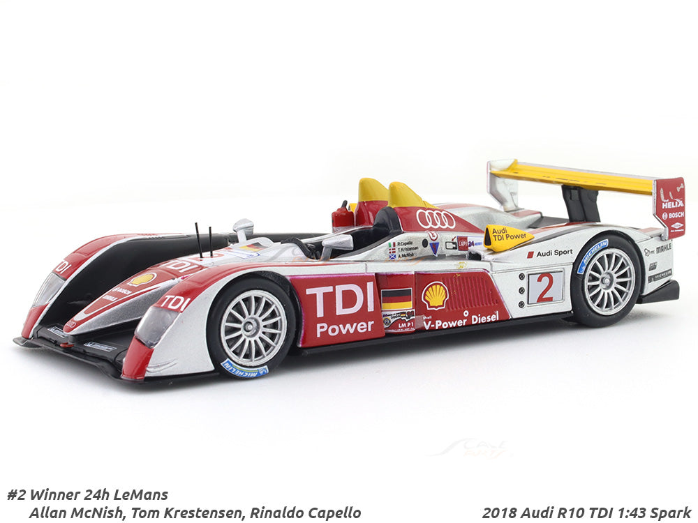 2018 Audi R10 TDI 1:43 Spark diecast scale model car | Scale Arts India