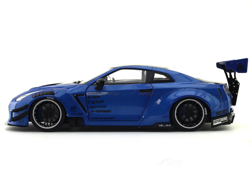 2018 Nissan GT-R R35 Type 2 LBWK 1:18 Solido diecast scale model ...