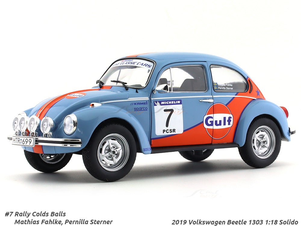 2019 Volkswagen Beetle 1303 Gulf 1:18 Solido diecast Scale Model ...