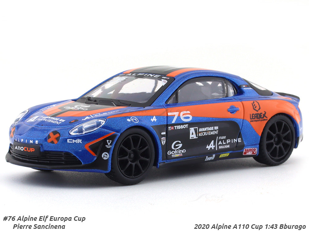 2020 Alpine A110 Cup 1:43 Bburago scale model car collectible | Scale ...