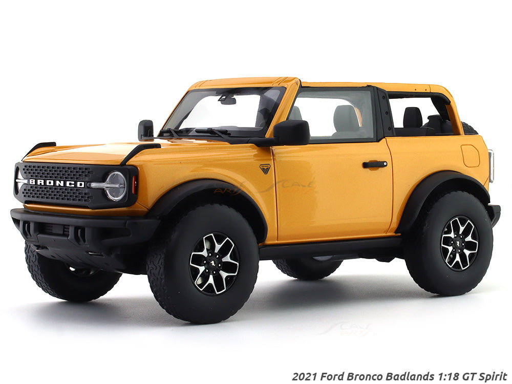 2021 Ford Bronco Badlands Cyber Orange 1:18 GT Spirit scale model car ...