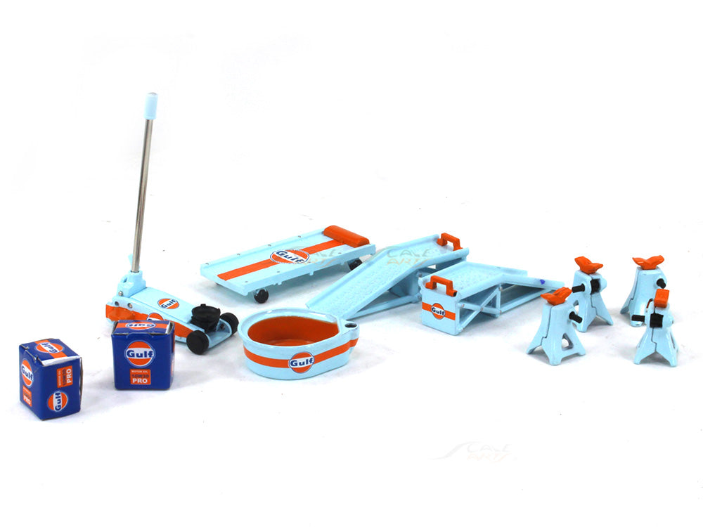 Gulf Garage set 1:18 GMP car model diorama accessory | Scale Arts India