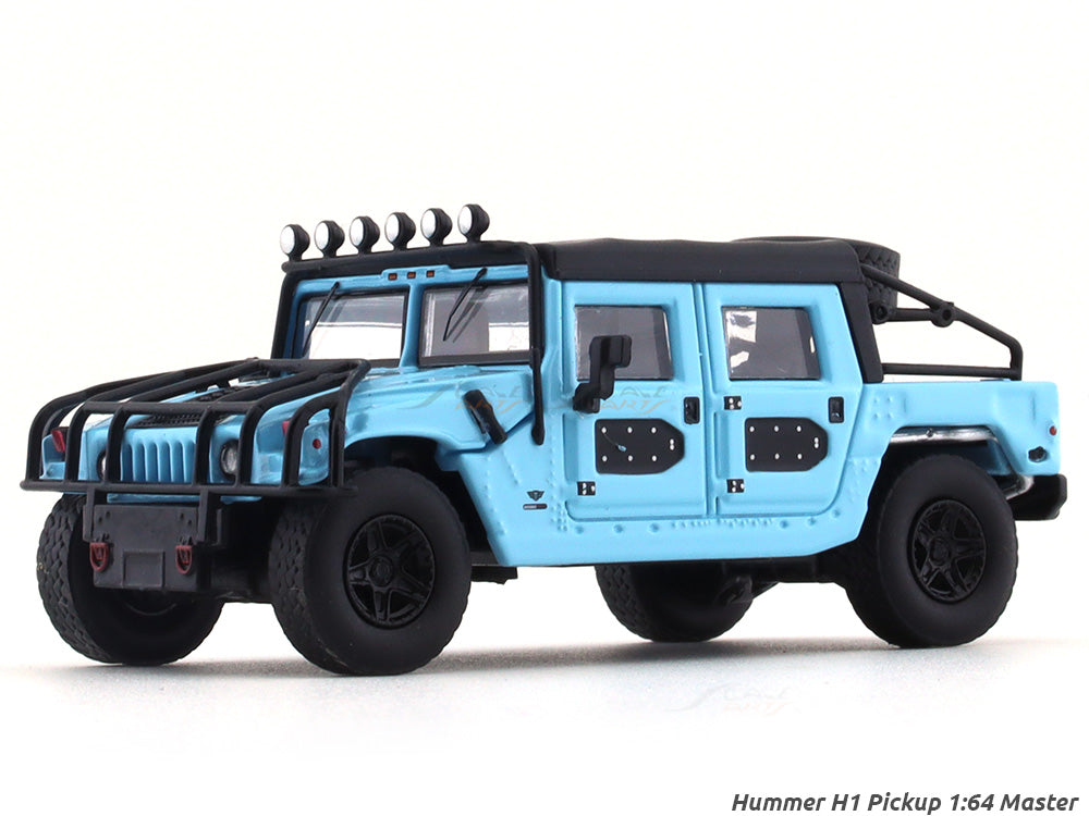Hummer H1 Pickup blue 1:64 Master diecast scale model car | Scale Arts ...