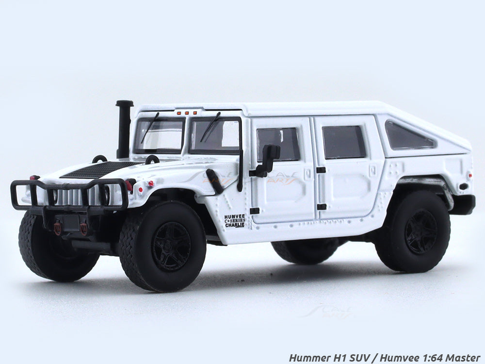 Hummer H1 SUV / Humvee white 1:64 Master diecast scale model car ...