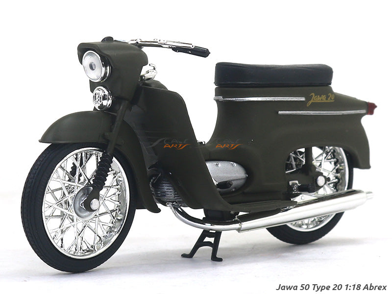 Jawa 50 type 20 Green 1:18 Abrex diecast Scale Model Bike | Scale Arts ...