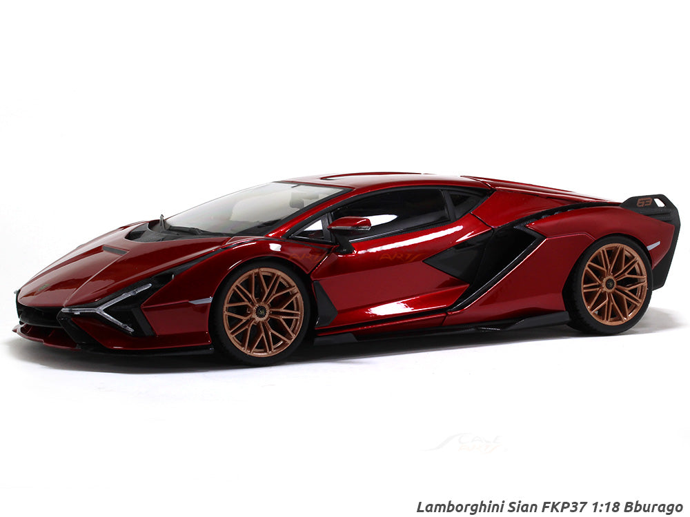 Lamborghini Sian FKP 37 red 1:18 Bburago diecast Scale Model car ...
