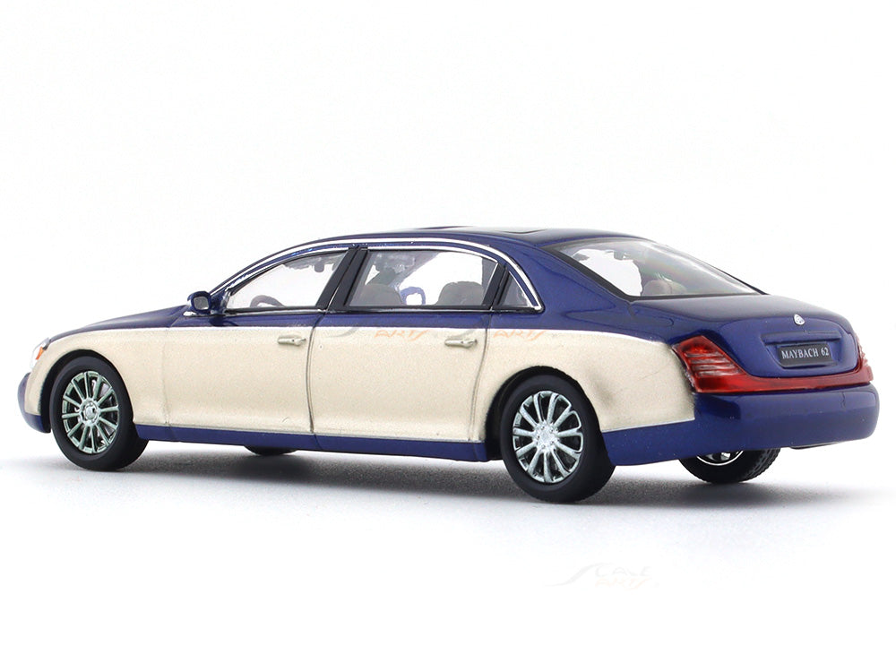 Maybach 62 Blue silver 1:64 Stance Hunters diecast scale model car ...