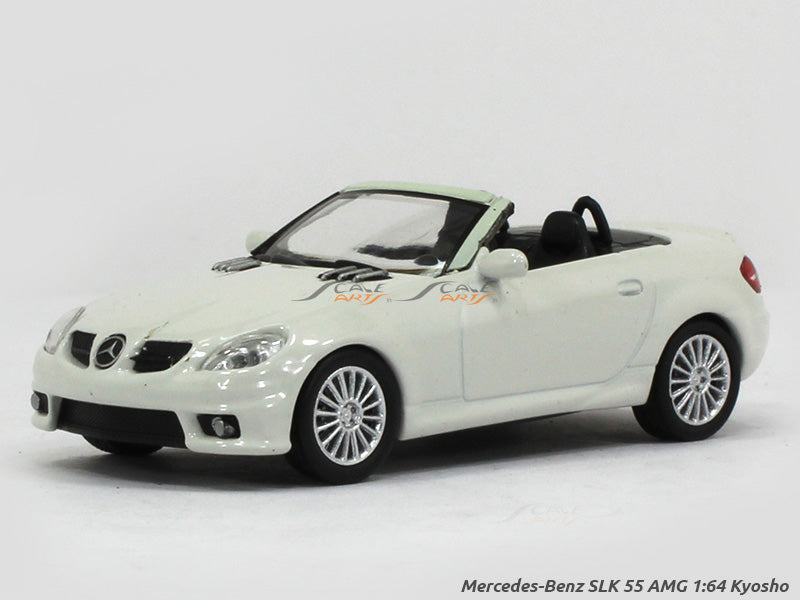Mercedes-Benz SLK 55 AMG white 1:64 Kyosho diecast Scale Model car ...
