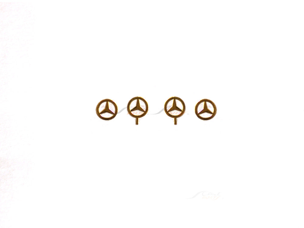 Mercedes logo golden 1:18 Scale Arts In | Scale Arts India