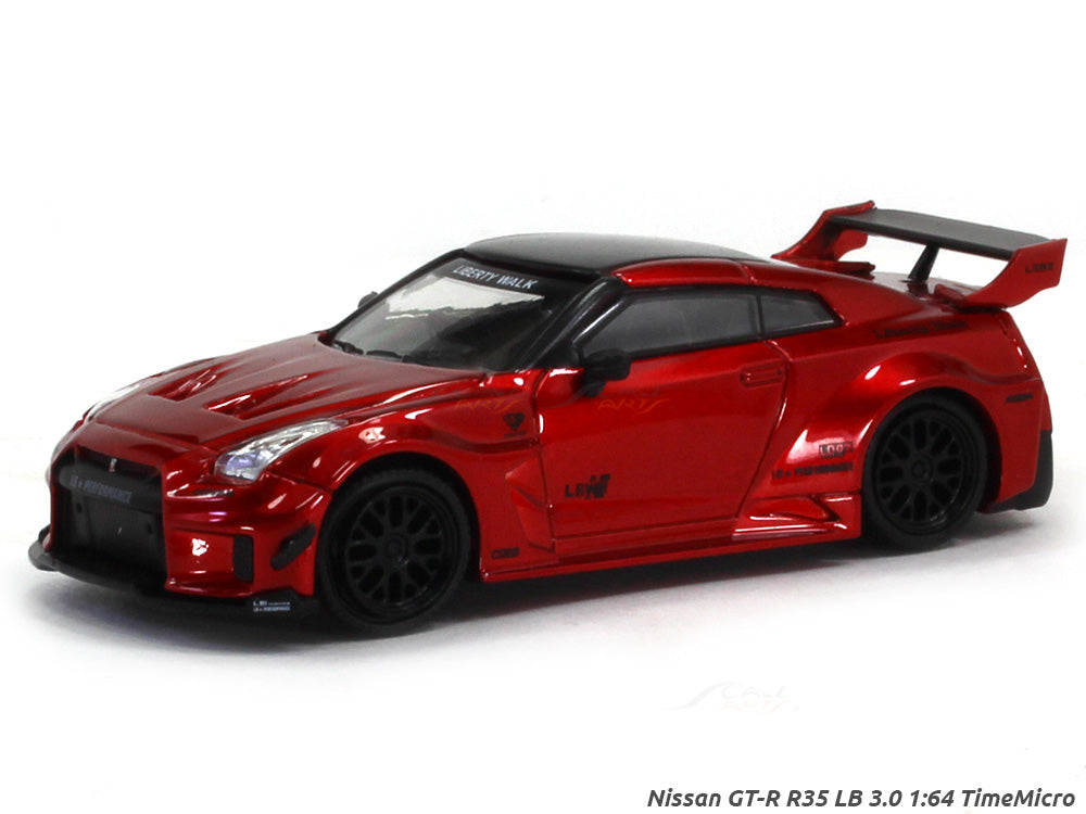 Nissan GT-R R35 LB 3.0 red 1:64 Dream TimeMicro diecast scale miniature ...