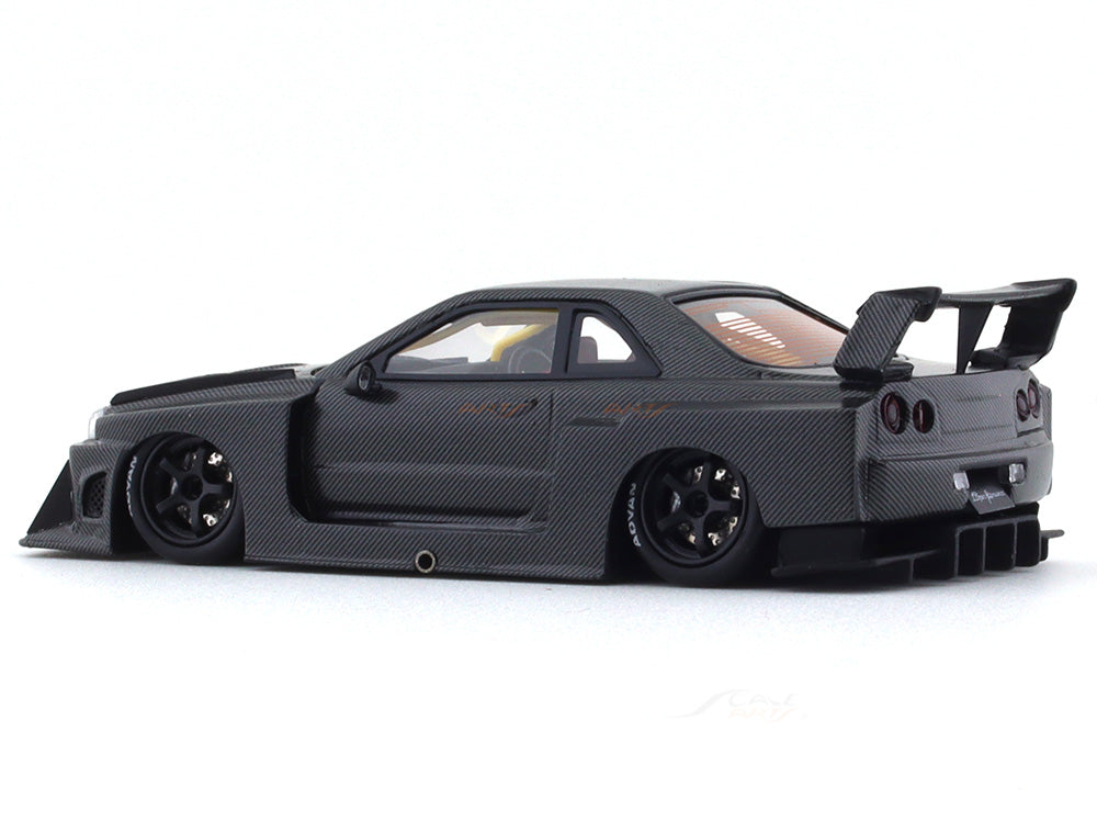 Nissan Skyline ER34 LBWK black 1:64 Stance Hunters Resin scale model ...