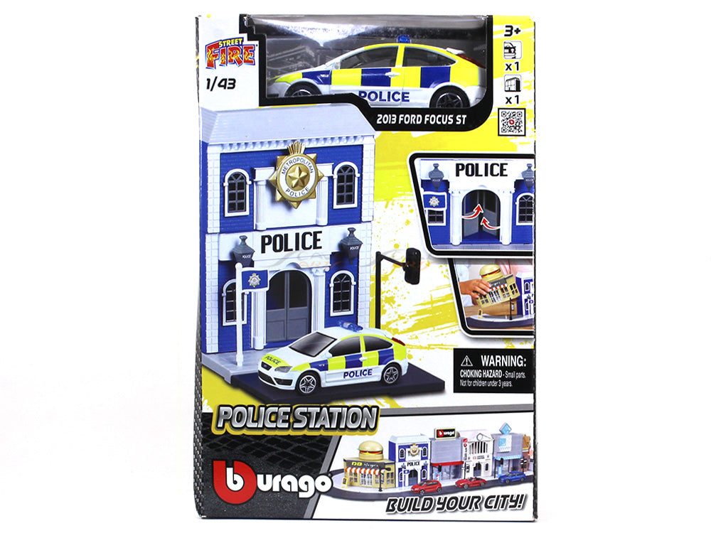 Police Station diorama with car 1:43 Bburago kit | Scale Arts India