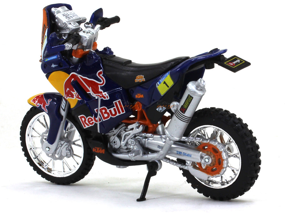 Team Red Bull KTM 450 Dakar Rally 1:18 Bburago diecast scale model bike ...