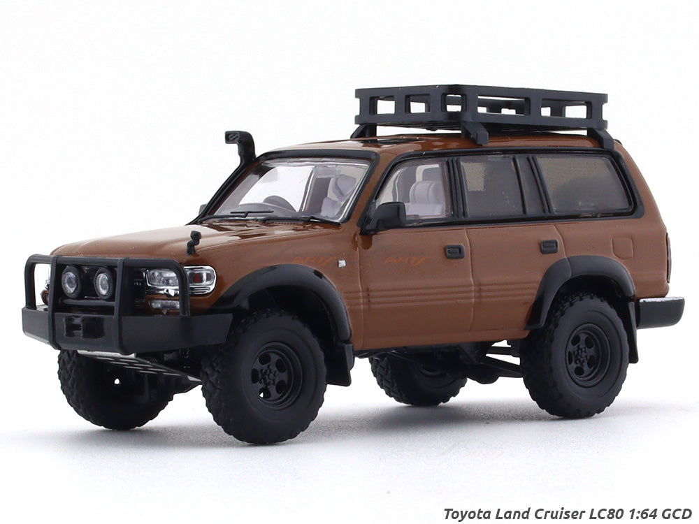 Toyota Land Cruiser LC80 brown 1:64 GCD diecast scale model car | Scale ...