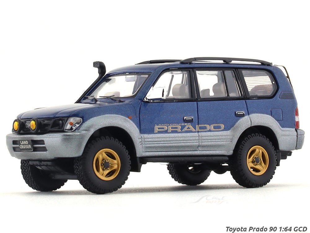 Toyota Prado 90 blue 1:64 GCD diecast scale model car | Scale Arts India