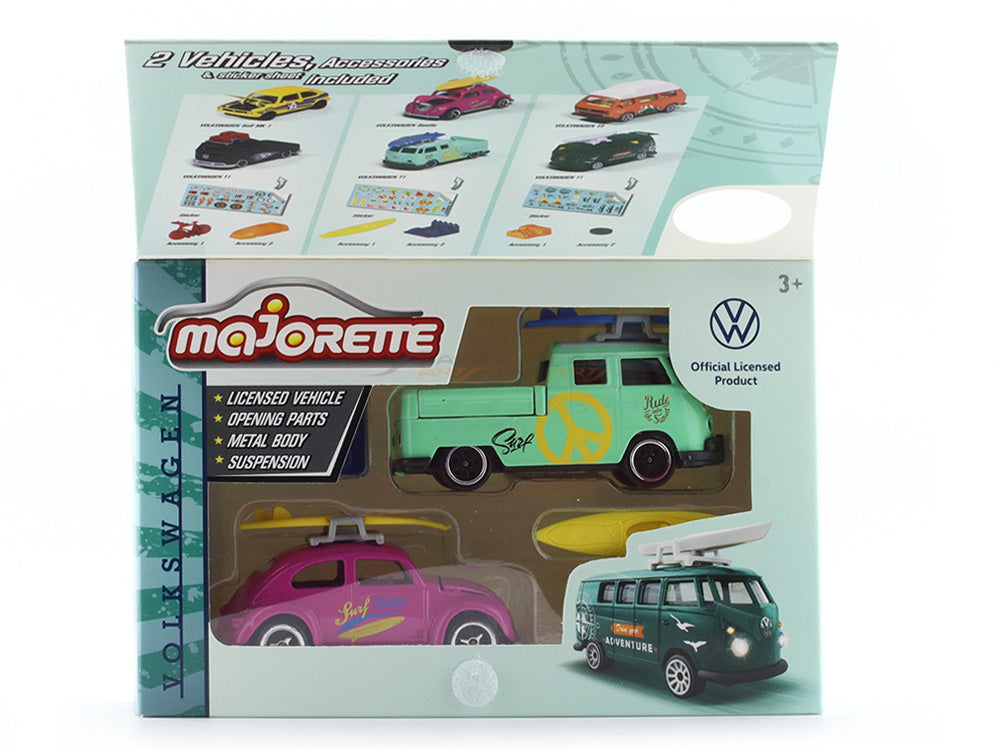Volkswagen Originals T1 & T3 set 1:64 Majorette scale model car | Scale ...